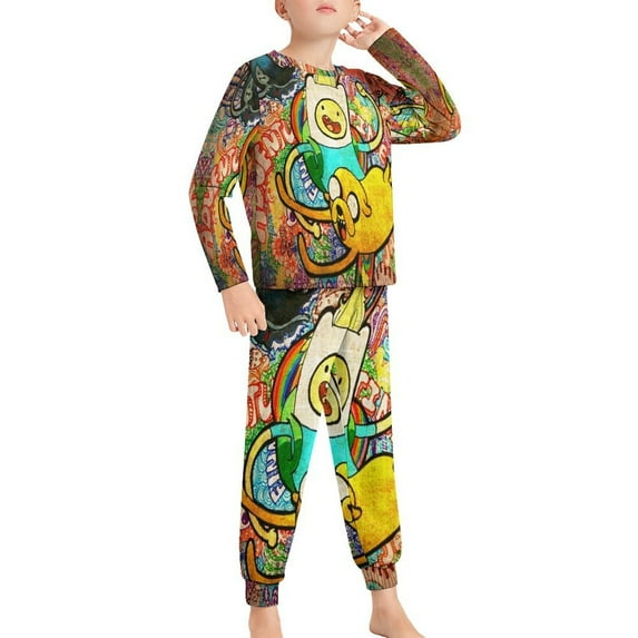 Adventure Cartoon Time Costumes T Shirt Set Crewneck Tee Shirt Pants ...