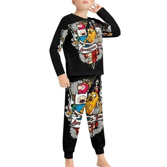 Adventure Cartoon Time Costumes T Shirt Set Crewneck Tee Shirt Pants ...