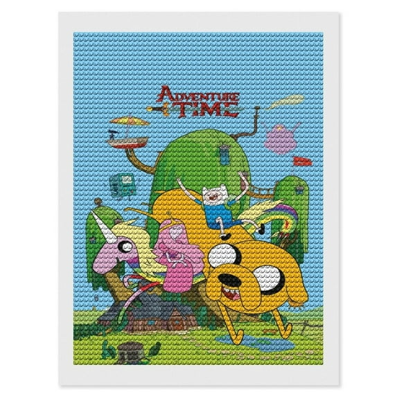 Adventure Cartoon Time Diamond Art Kits for Adults Kids,DIY 5D Round ...