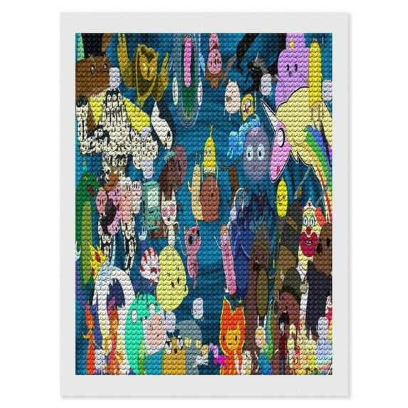 Adventure Cartoon Time Diamond Art Kits for Adults Kids,DIY 5D Round ...