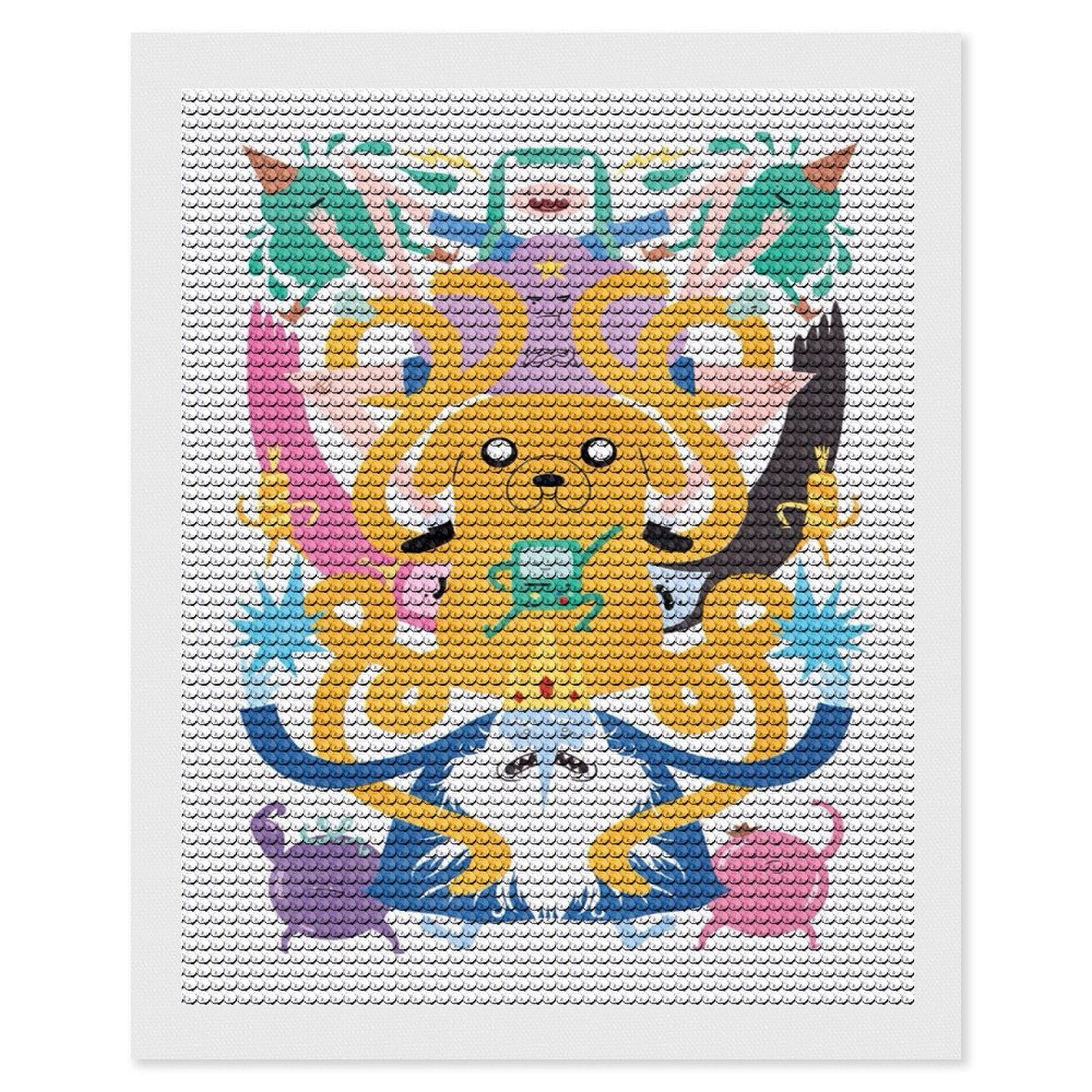 Adventure Cartoon Time Diamond Art Kits for Adults Kids,DIY 5D Round ...