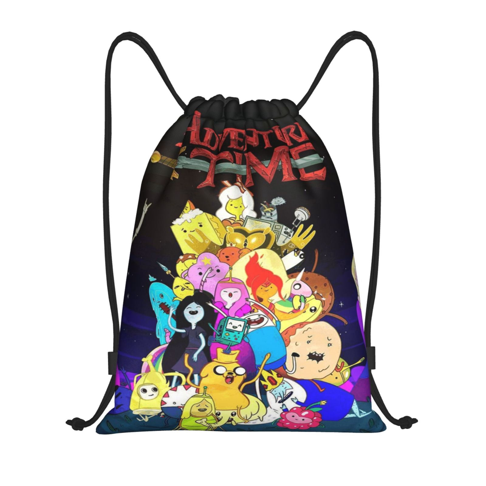 Adventure Cartoon Time Drawstring Bags Large Capacity Shopping Bag ...