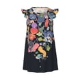 Adventure Cartoon Time Flutter Sleeve Soft Fabric Casual Dress Cartoon ...