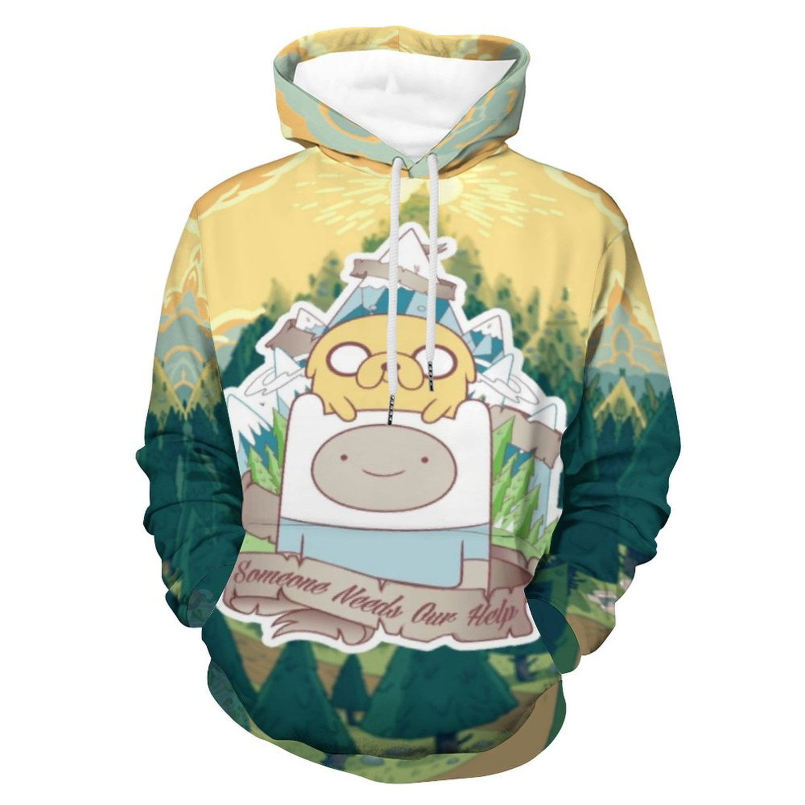 Adventure Cartoon Time Hoodie Costume Cosplay Sweatshirt Sweater 3D ...