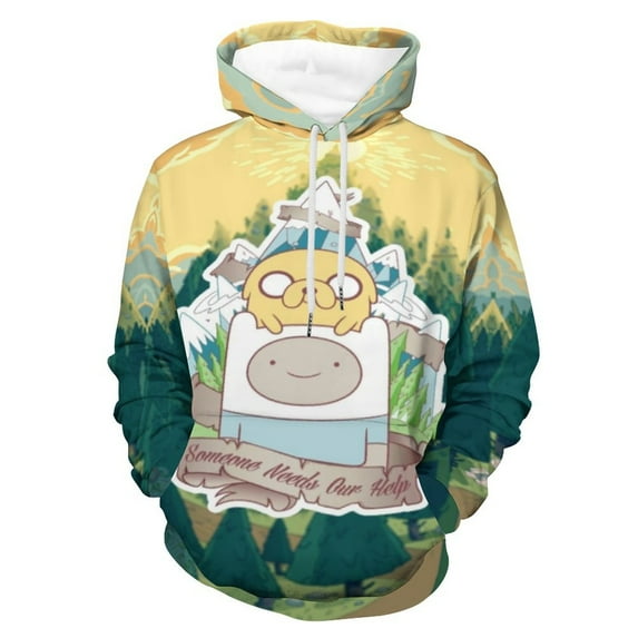 Adventure Cartoon Time Hoodie Costume Cosplay Sweatshirt Sweater 3D ...