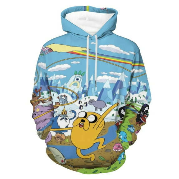 Adventure Cartoon Time Hoodie Costume Cosplay Sweatshirt Sweater 3D ...