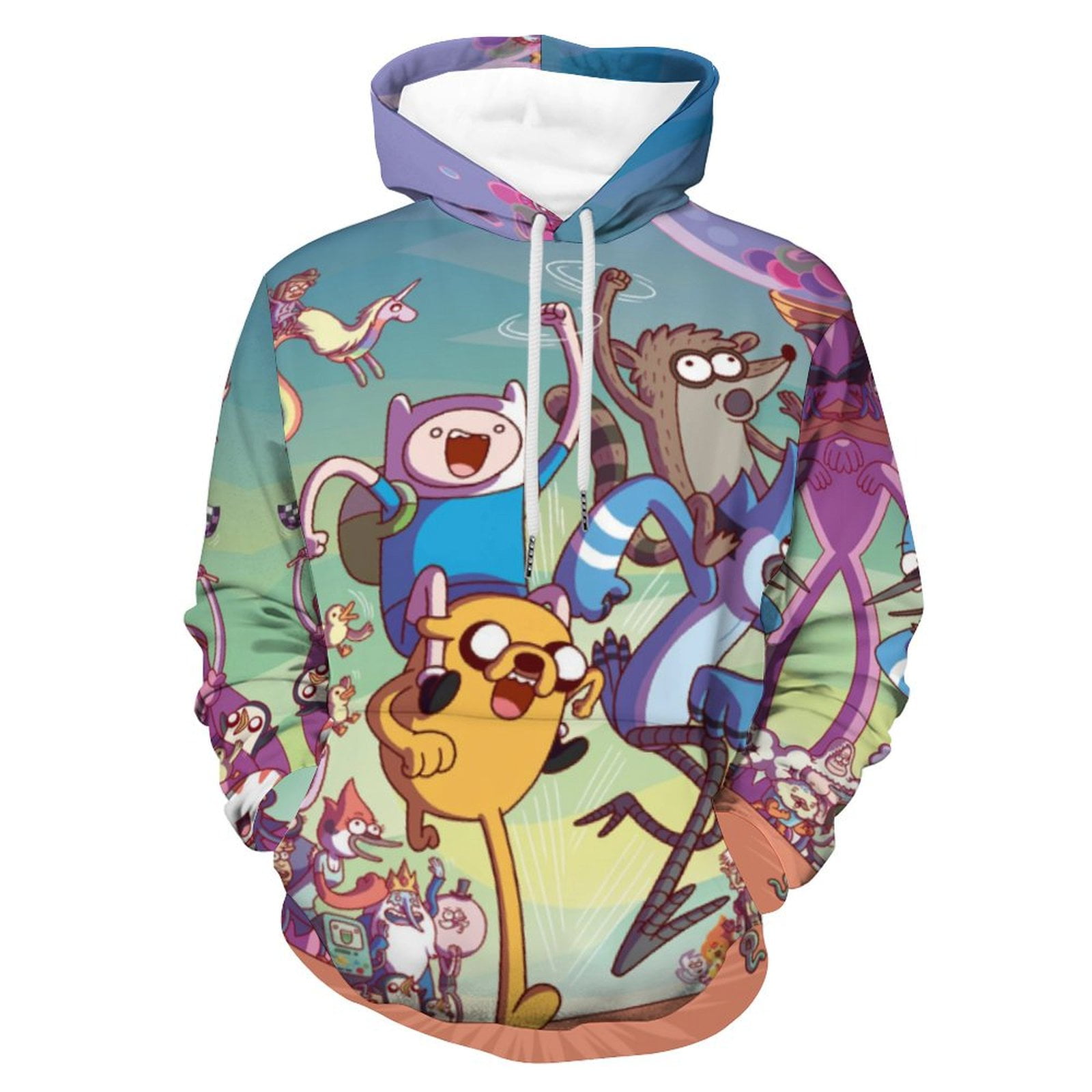 Adventure Cartoon Time Hoodie Costume Cosplay Sweatshirt Sweater 3D ...
