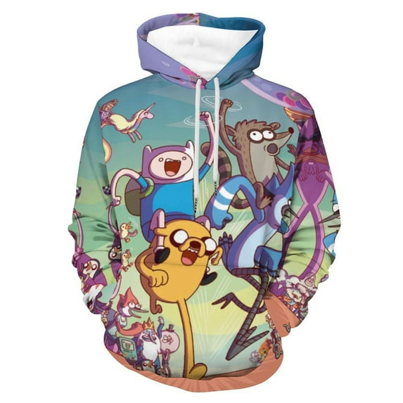 Adventure Cartoon Time Hoodie Costume Cosplay Sweatshirt Sweater 3D ...
