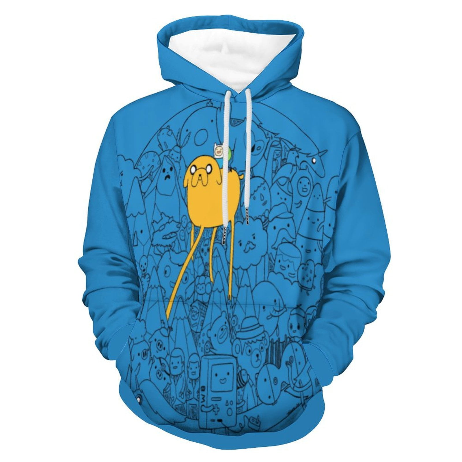 Adventure Cartoon Time Hoodie Costume Cosplay Sweatshirt Sweater 3D ...