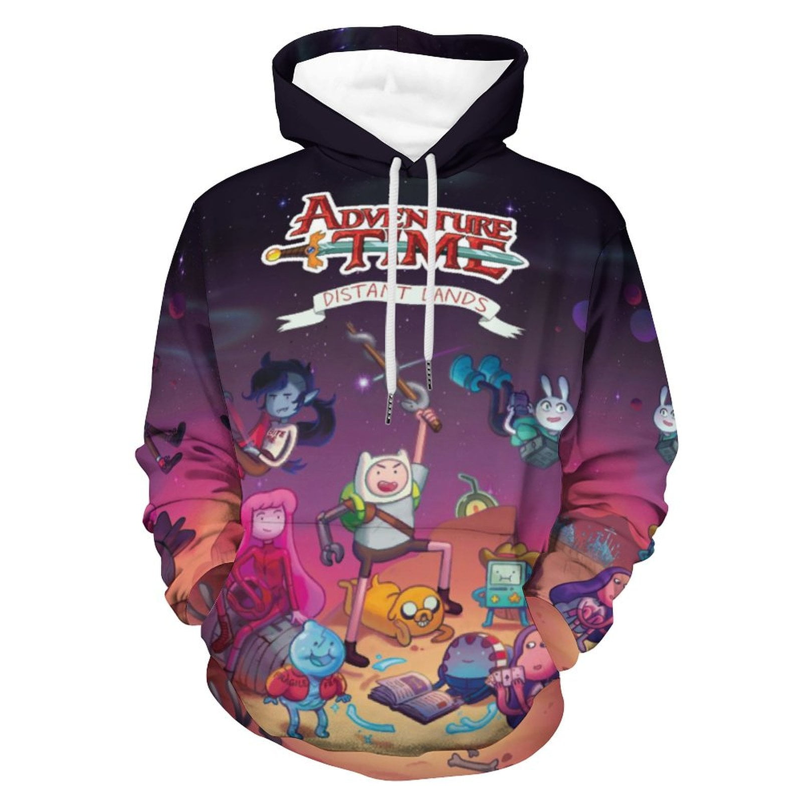 Adventure Cartoon Time Hoodie Costume Cosplay Sweatshirt Sweater 3D ...
