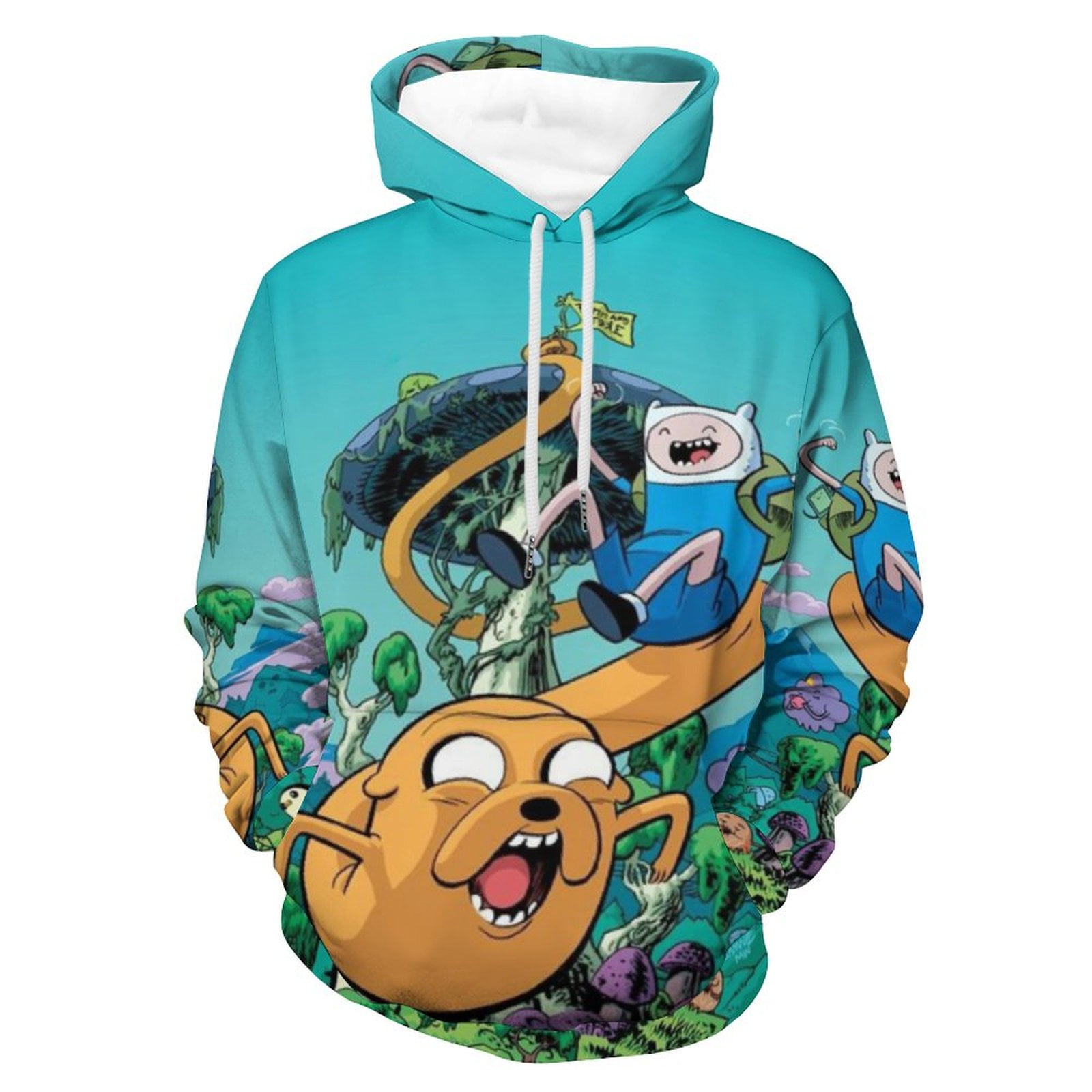 Adventure Cartoon Time Hoodie Costume Cosplay Sweatshirt Sweater 3D ...