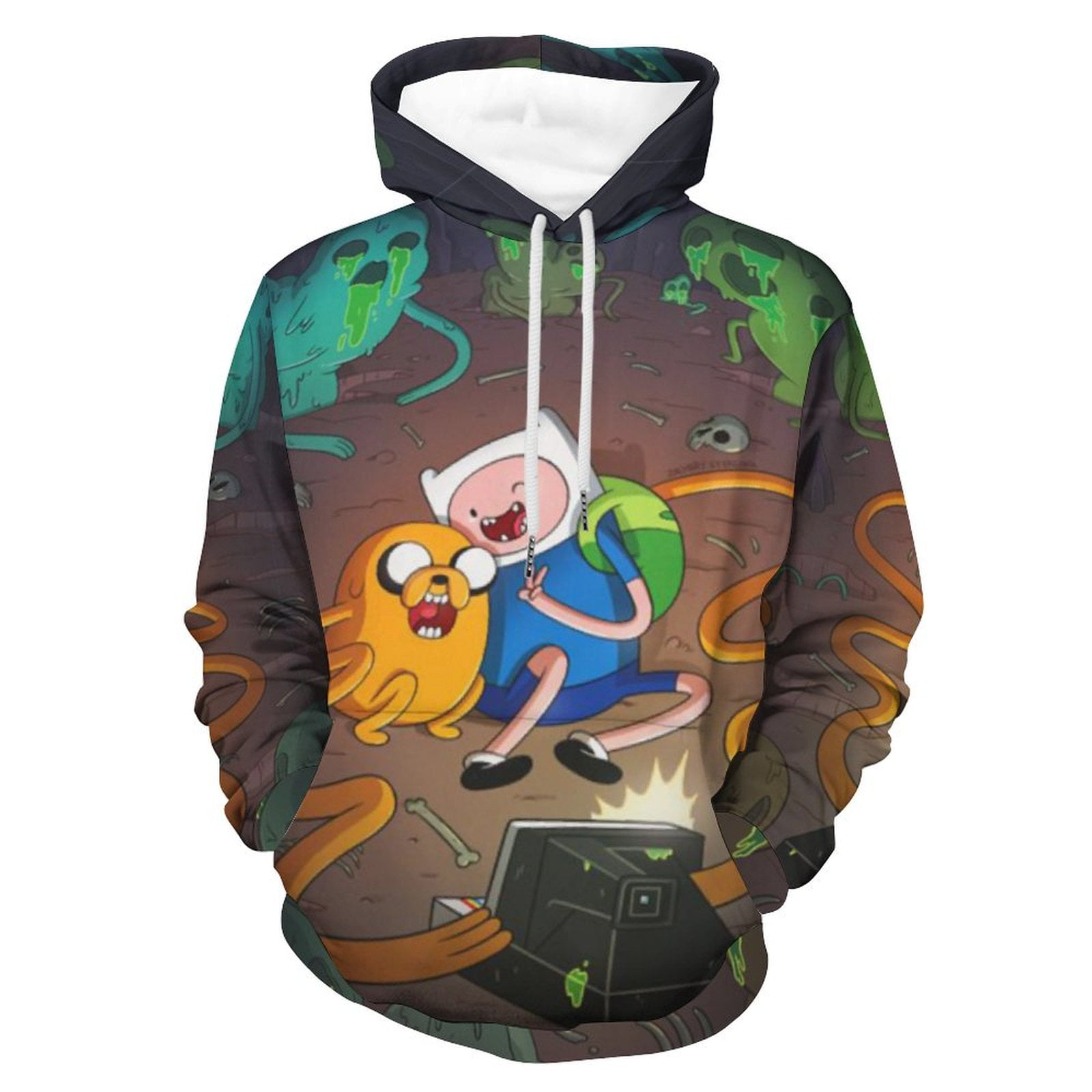Adventure Cartoon Time Hoodie Costume Cosplay Sweatshirt Sweater 3D ...