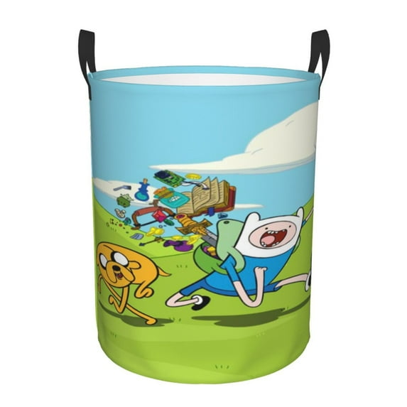 Adventure Cartoon Time Laundry Basket with Handle Waterproof Fabric ...