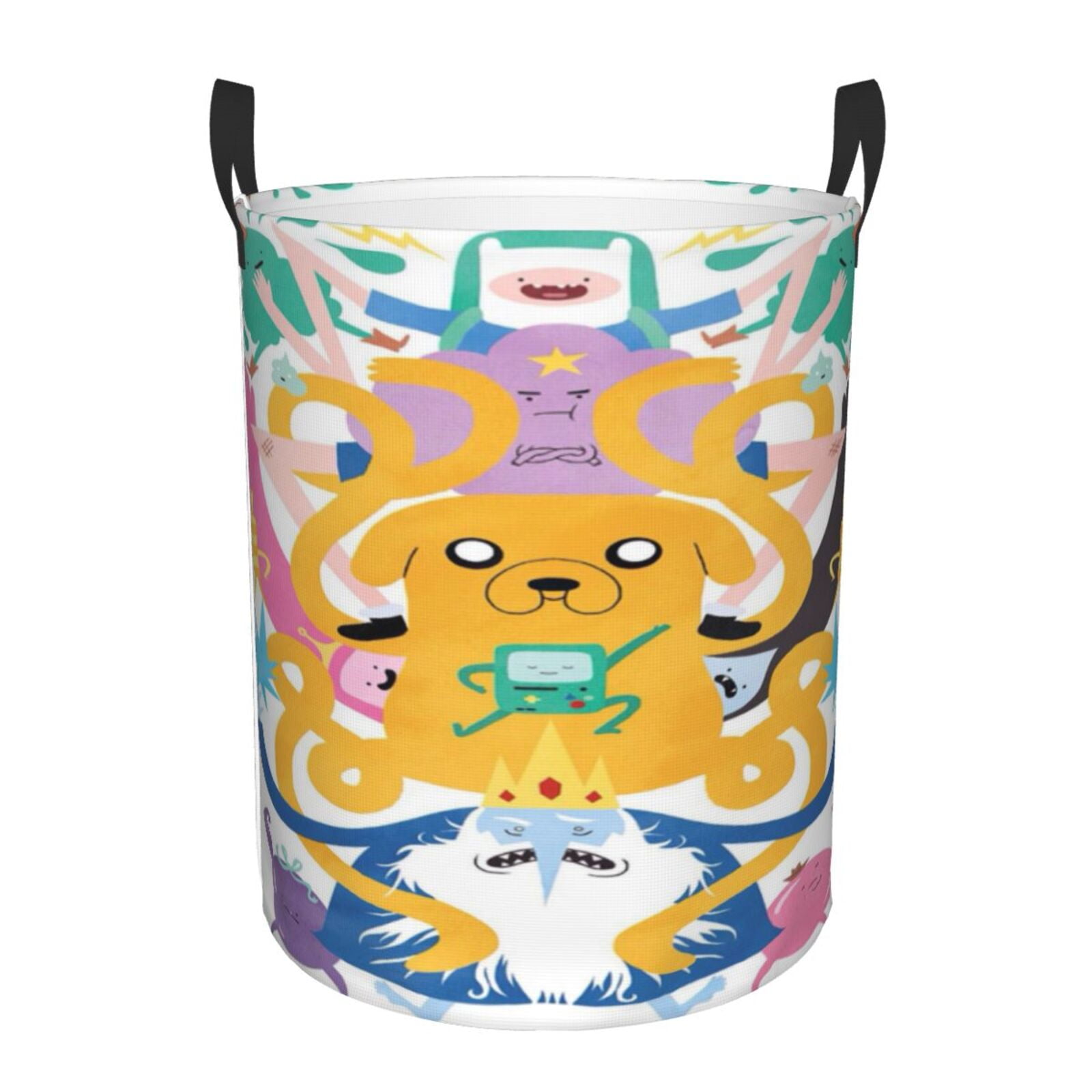 Adventure Cartoon Time Laundry Basket with Handle Waterproof Fabric ...