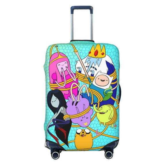Adventure Cartoon Time Luggage Suitcase Covers Elastic Washable Fashion ...