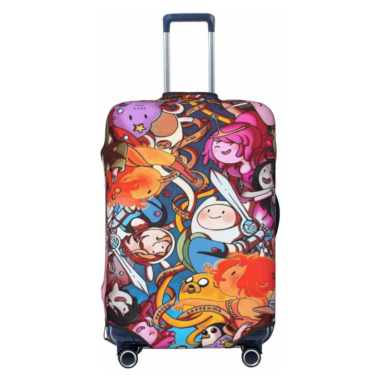 Adventure Cartoon Time Luggage Suitcase Covers Elastic Washable Fashion ...