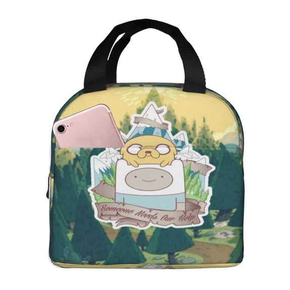 Adventure Cartoon Time Lunch Bag Lunch Box Reusable Bento Box Hot and ...