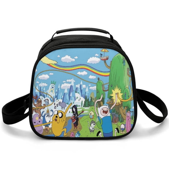 Adventure Cartoon Time Lunch Box with Portable Tableware Lunch Bag ...