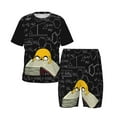 Adventure Cartoon Time Pajamas Set Summer Cartoon Printed Short Set ...
