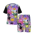 Adventure Cartoon Time Pajamas Set Summer Cartoon Printed Short Set ...