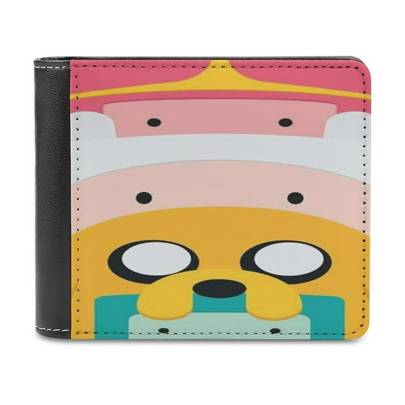 Adventure Cartoon Time Wallet for Men Leather Purse Clutch Card Holders ...