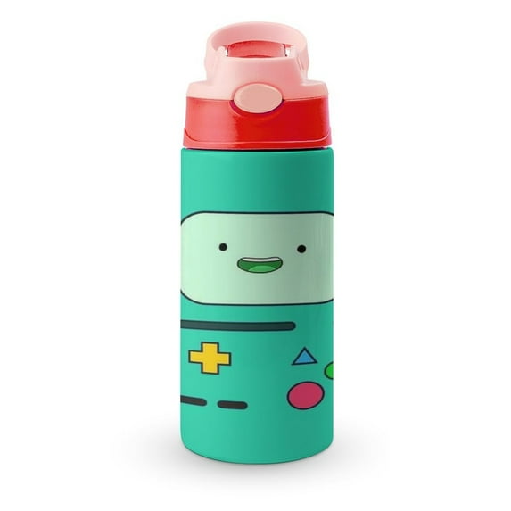 Adventure Cartoon Time Water Bottle with Straw Lid Vacuum Insulated ...