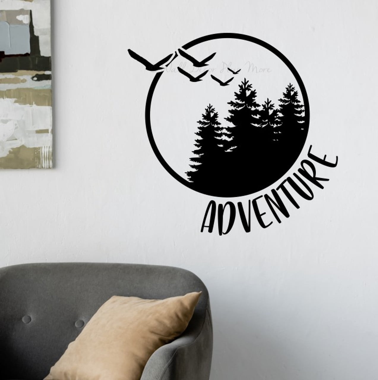Adventure Circle Trees Birds RV Decals - Vinyl Camper Decals - Decals ...