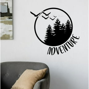 RV Camper Wall Art Decor Happy Glamper Vintage Vinyl Decals Sticker ...