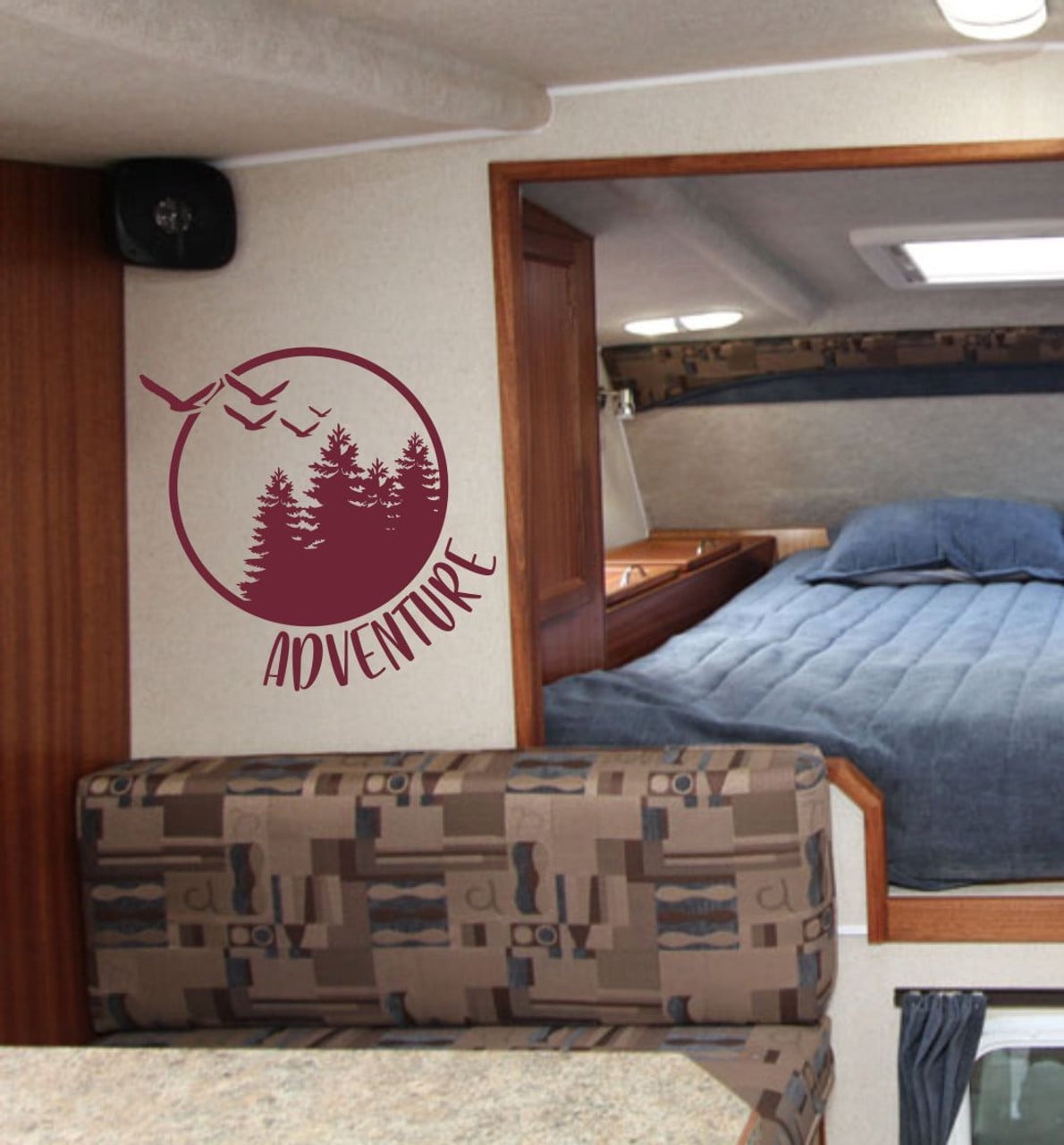 Adventure Circle Trees Birds RV Decals - Vinyl Camper Decals - Decals ...