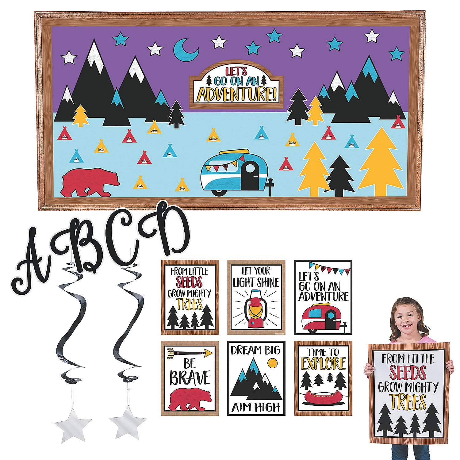 Adventure Classroom Decorating Kit, Educational, Party Supplies, 372 ...