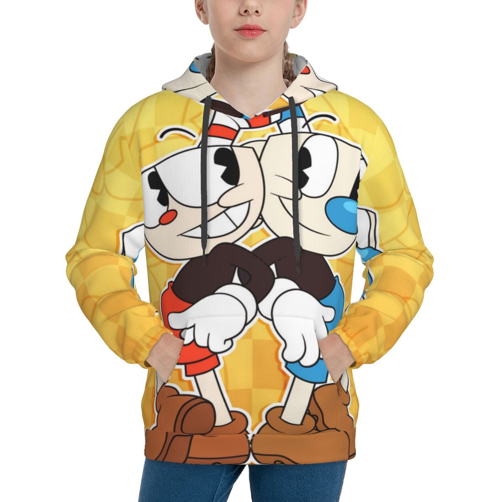 Adventure Cuphead Mugman Youth Sweatshirt Hoodies Pullover 3D Print ...