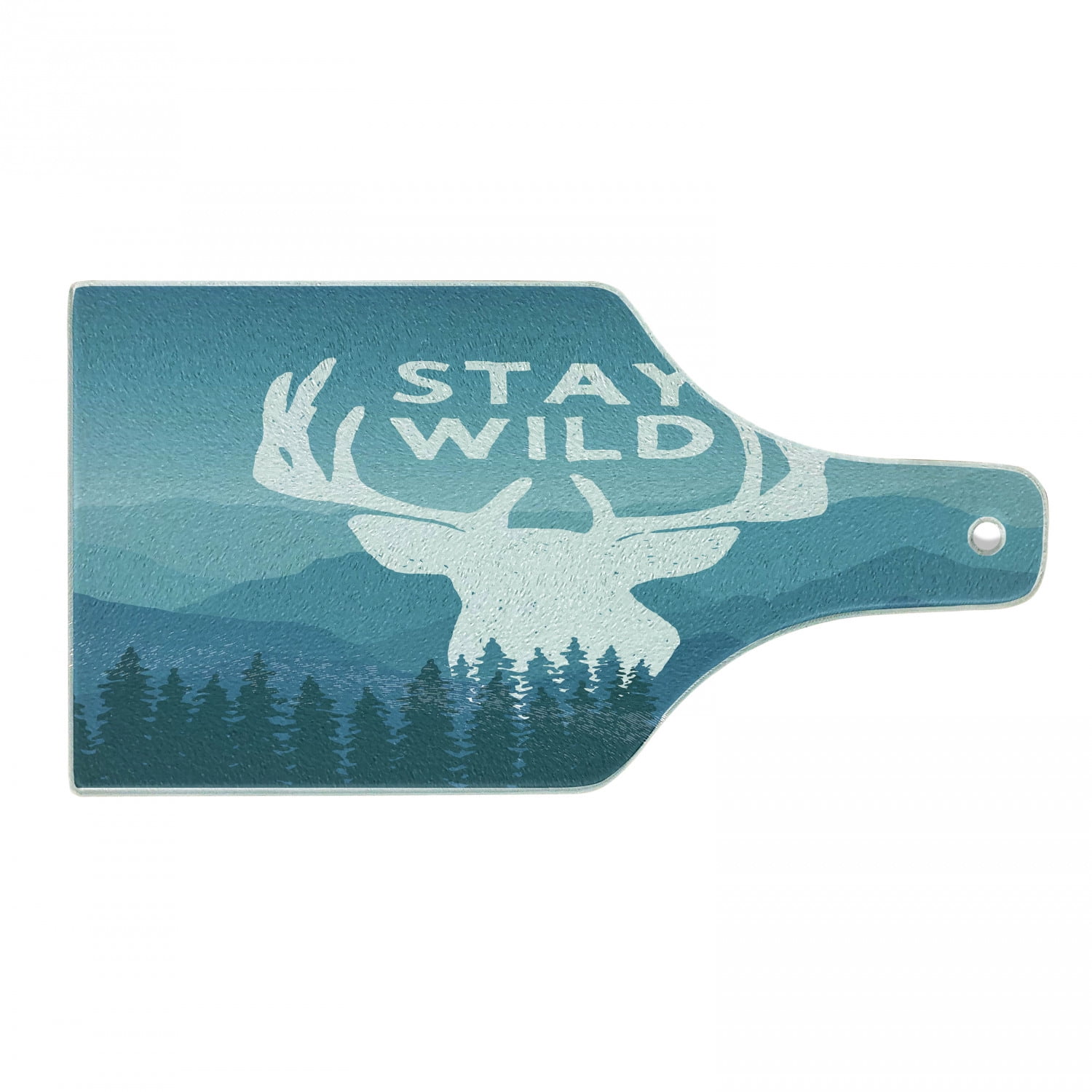Adventure Cutting Board, Wilderness Themed Stay Wild Words Scenic ...
