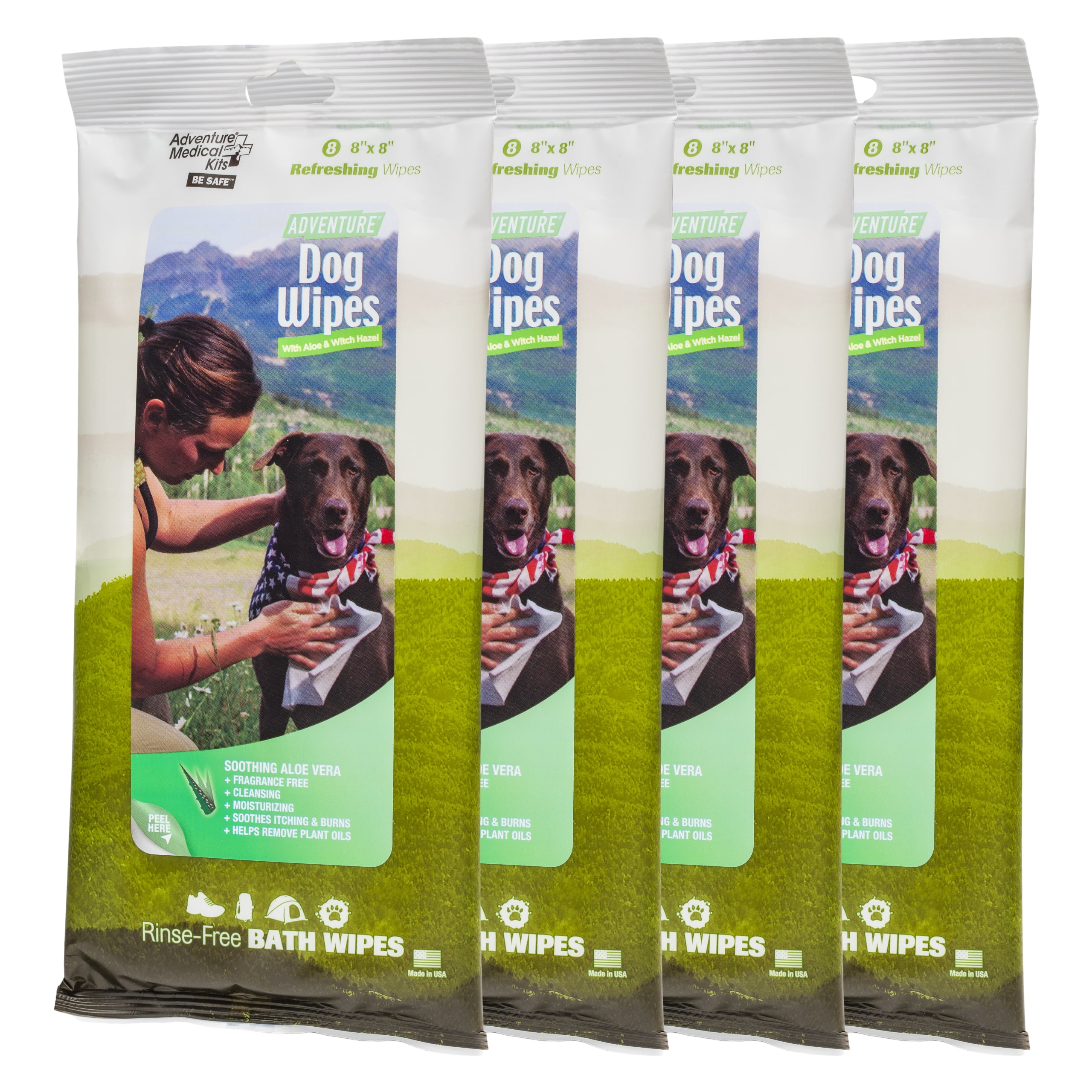 Adventure Dog Wipes, Pkg./8 - 4 pack - Walmart.com