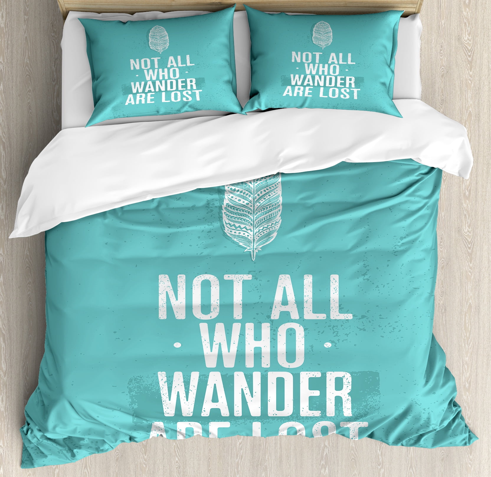 Adventure Duvet Cover Set, Not All Who Wander Are Lost Words of Wisdom ...