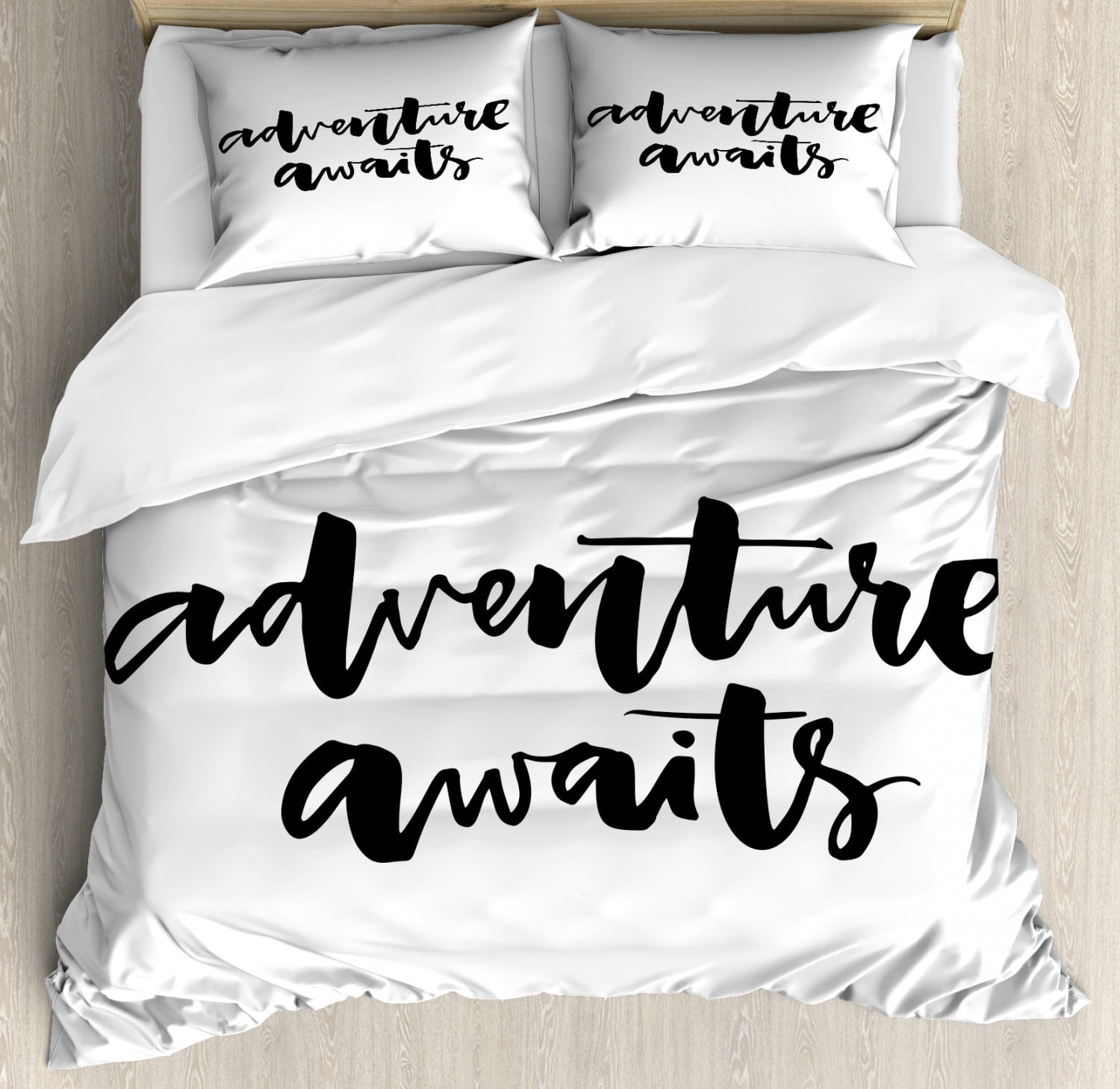 Adventure Duvet Cover Set Queen Size, Inspirational Quote About Life ...