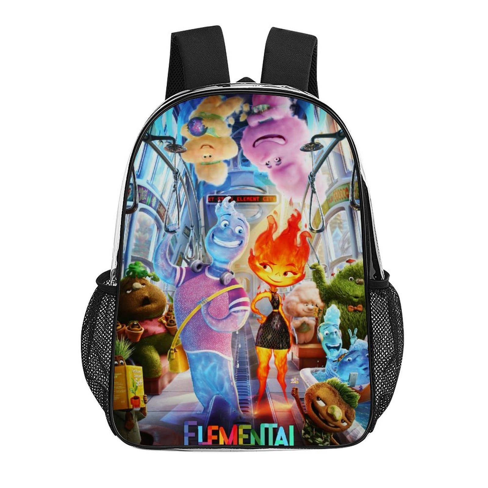 Adventure Elemental Movie Clear Backpack Transparent Bag 17 Inch Large ...