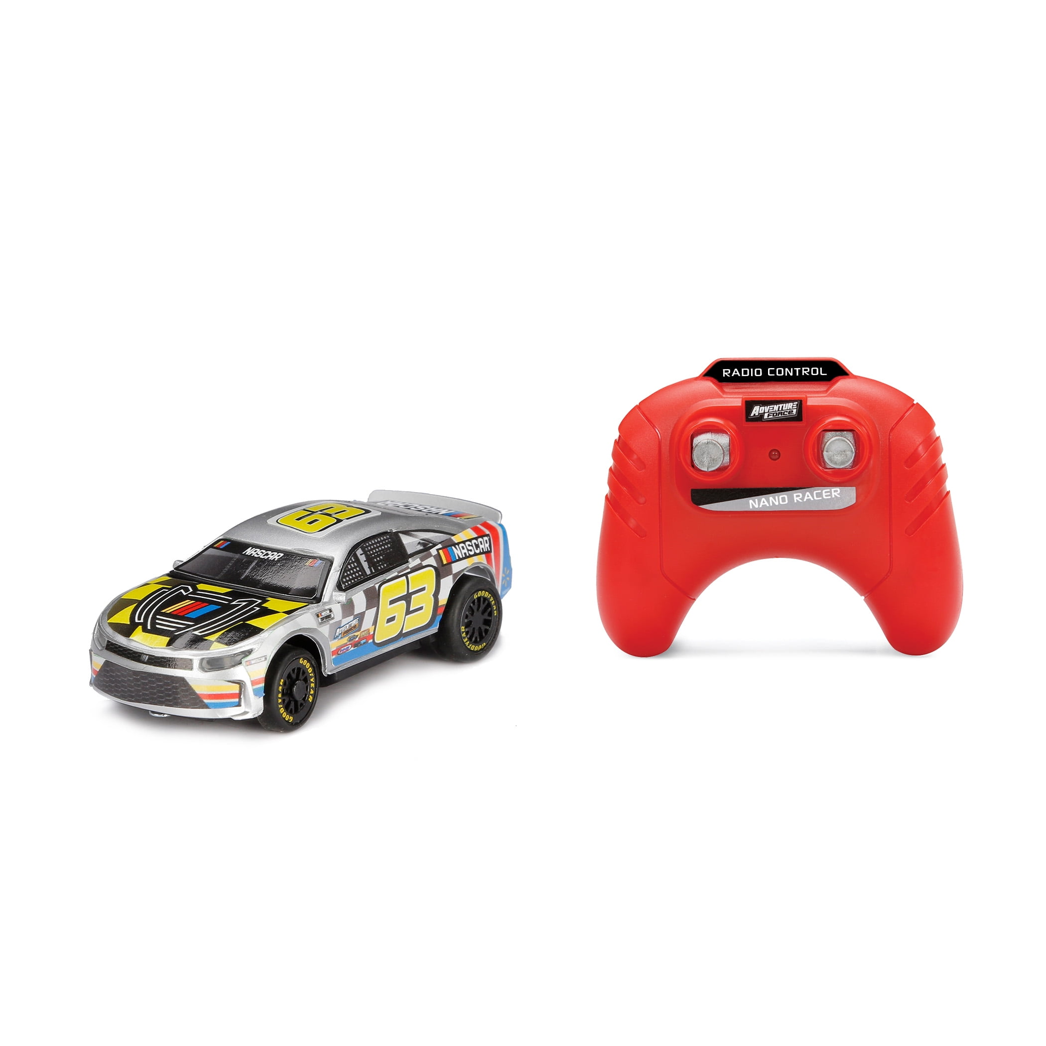 Adventure Force (1:64) RC NASCAR Nano Racer Stock Car, 6420NAS63 ...