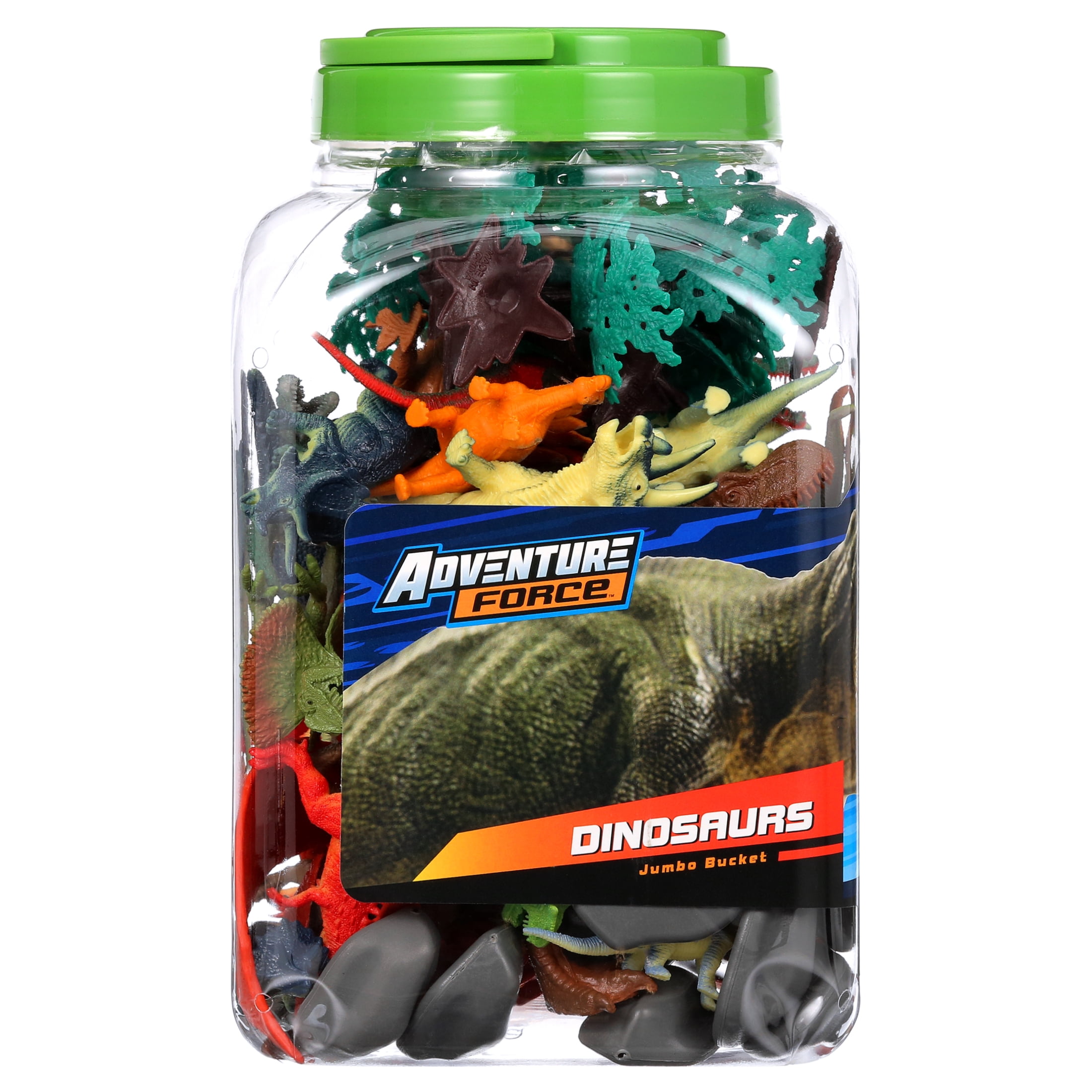 Adventure Force 55-Piece Jumbo Bucket Play Set, Dinosaurs - Walmart.com