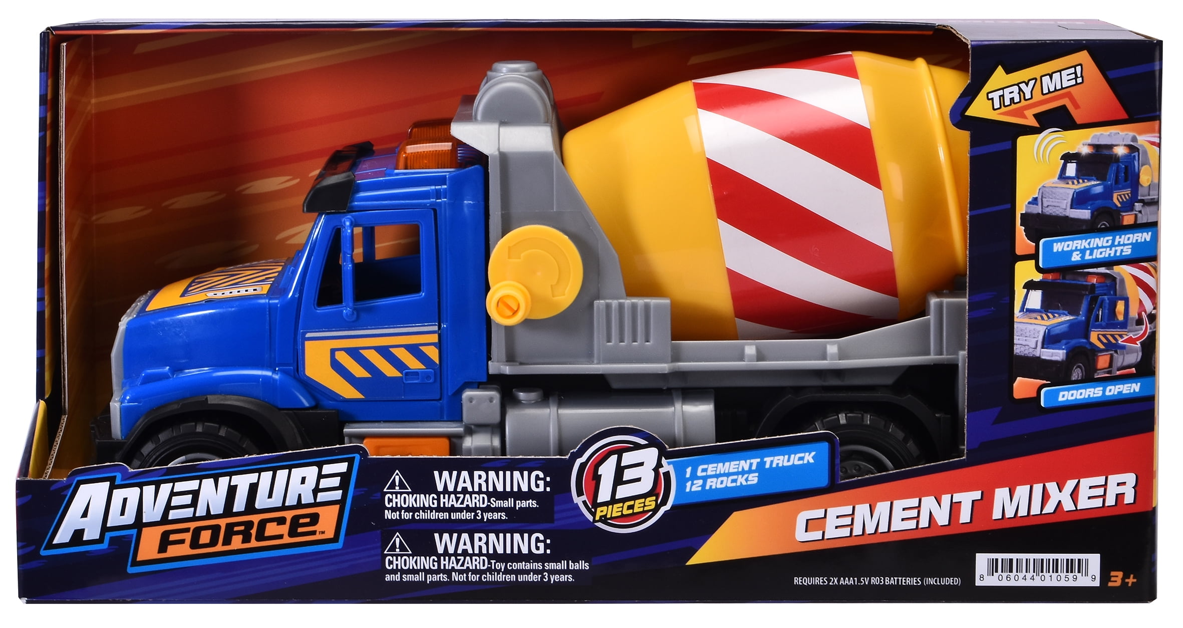 Adventure Force Cement Mixer Truck Play Vehicle - Walmart.com