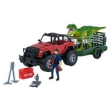 Adventure Force 13-Piece Dinosaur Explorer Play Set with Vehicle and ...