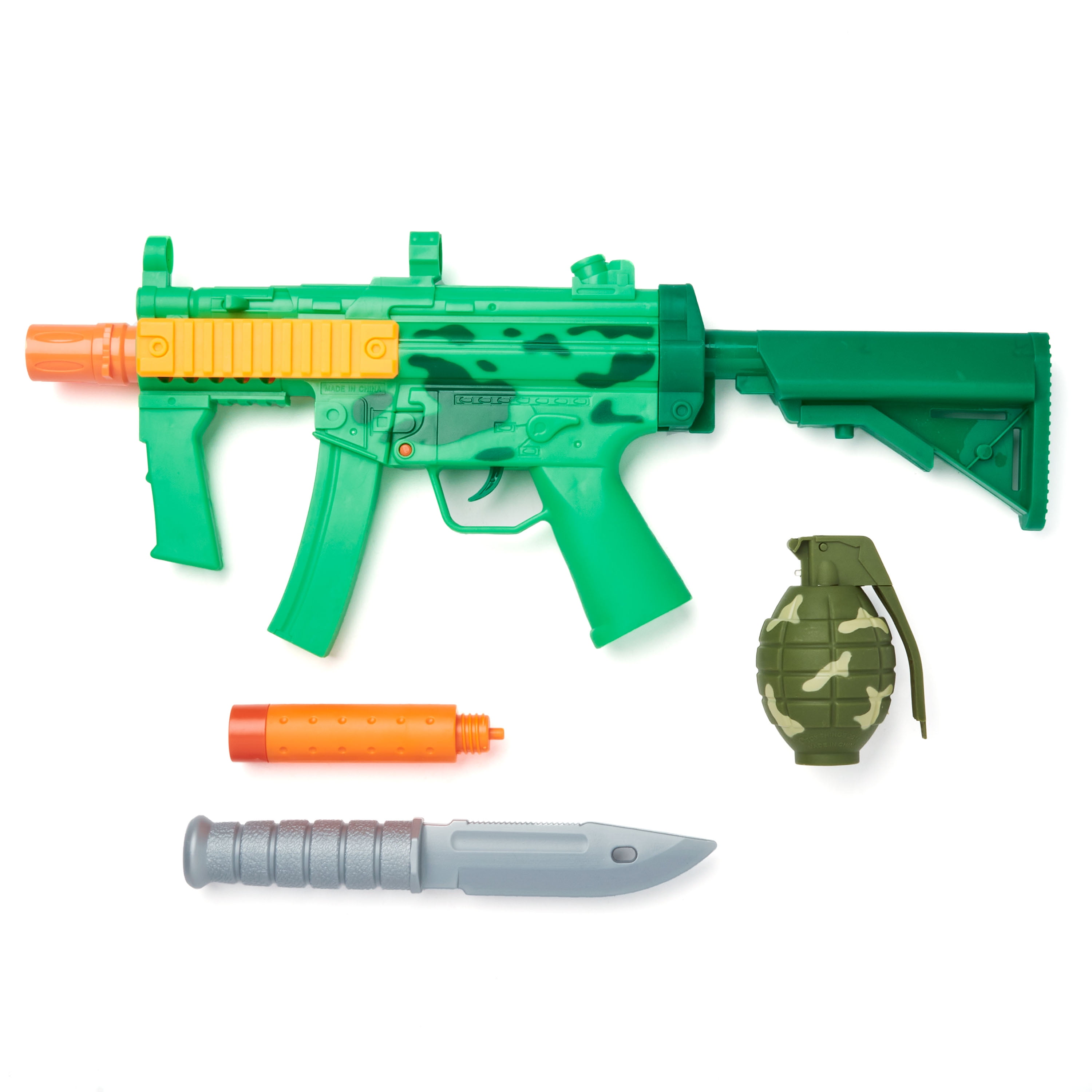 Adventure Force Guardian Roleplay Set Ages 5+ Green Orange Toy Rifle ...