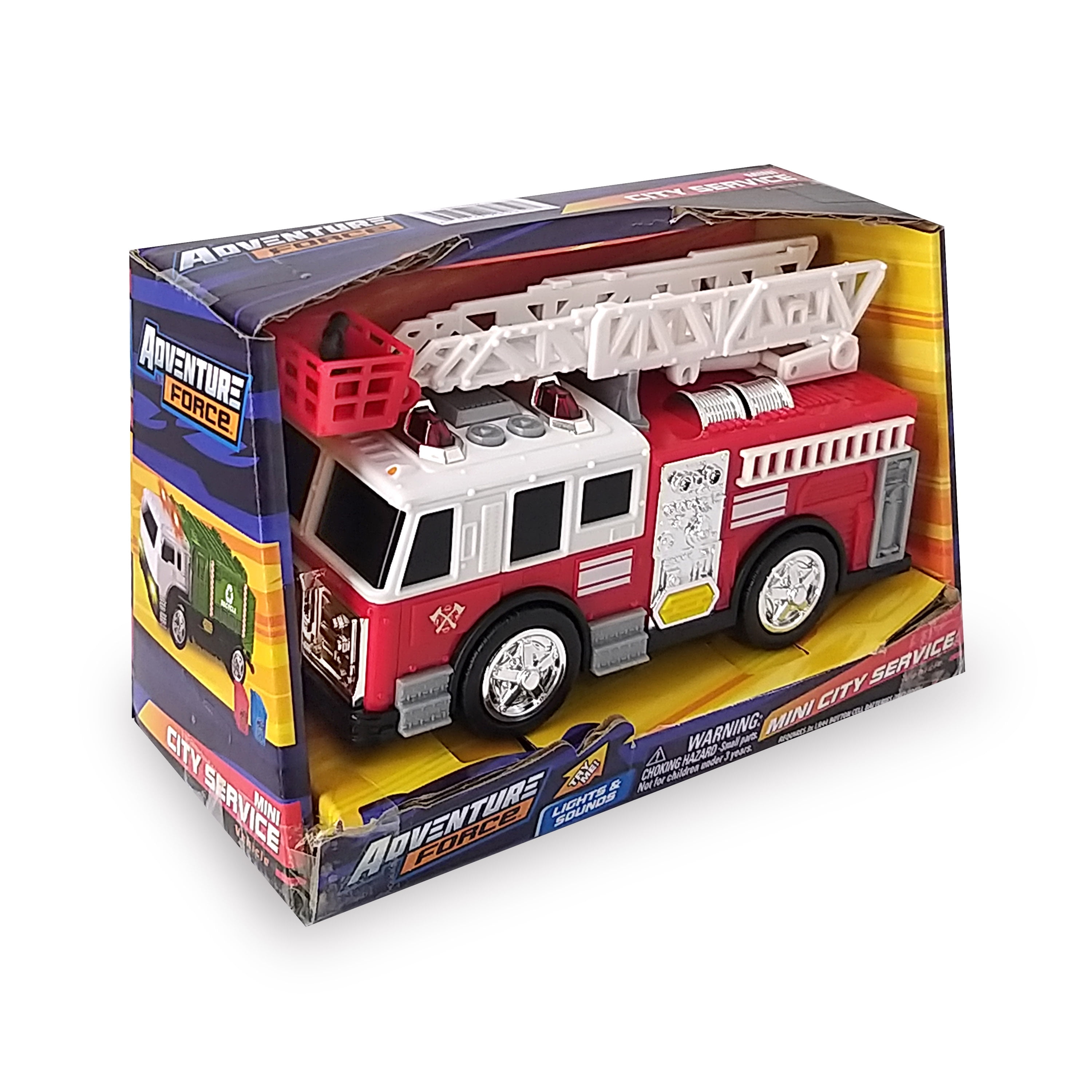 Adventure Force Light & Sound Mini City Service Vehicle - Fire Truck ...