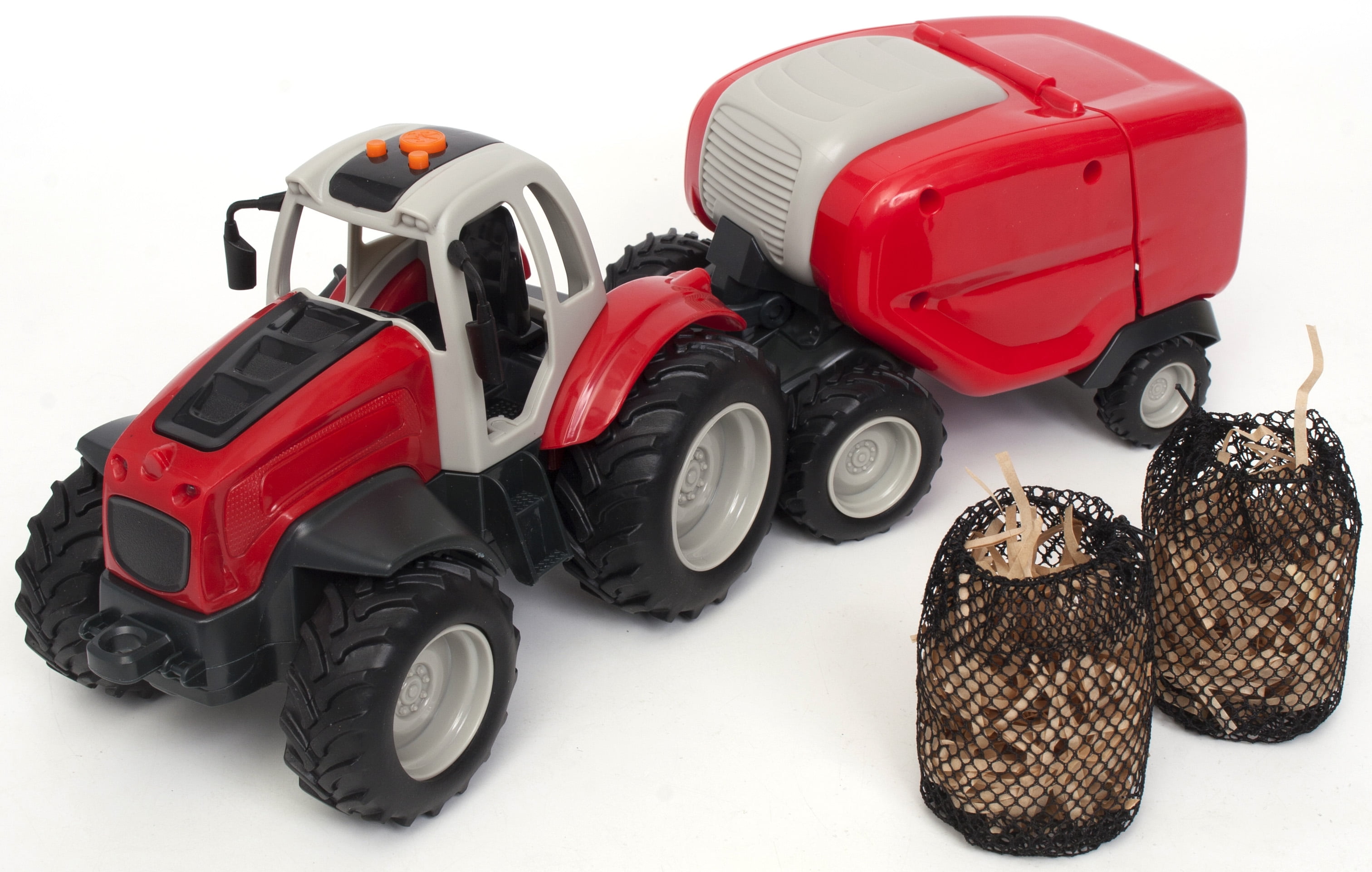 Adventure Force Tractor with Baler Set - Motorized Wheels, Light ...
