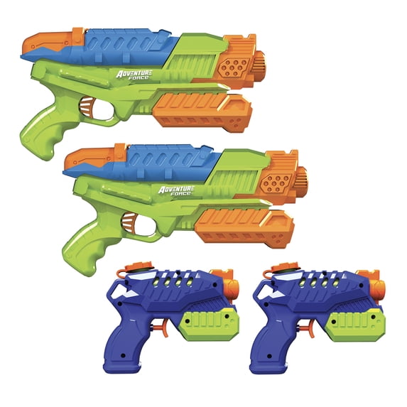 Adventure Force Water Strike Aqua Squad Water Blaster Set with 4 Water ...