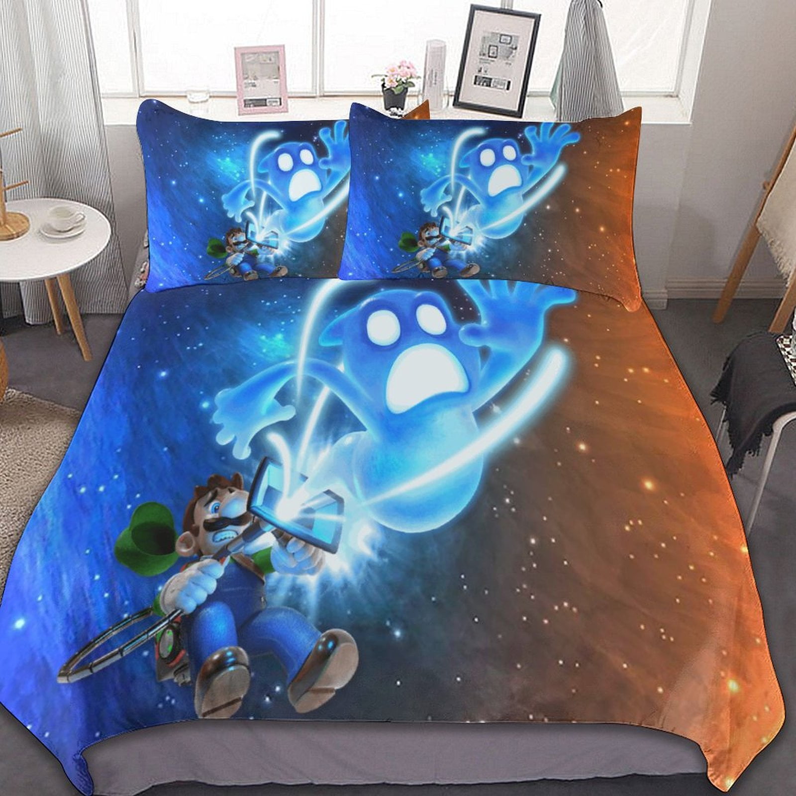 Adventure Game Luigi's Mansion 3 Piece Bedding Sets Decor Comforter ...