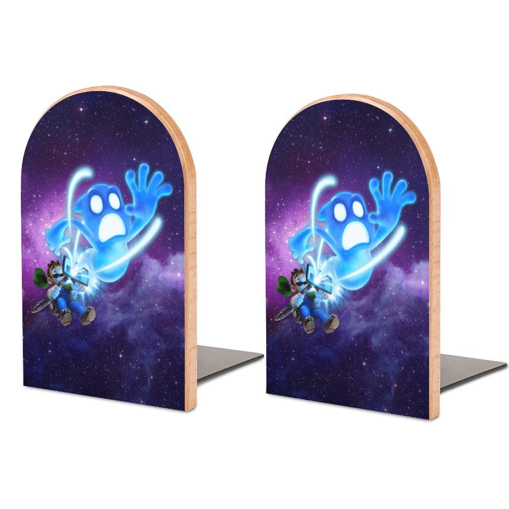 Adventure Game Luigi's Mansion Bookends Wood Book Divider Decorative ...