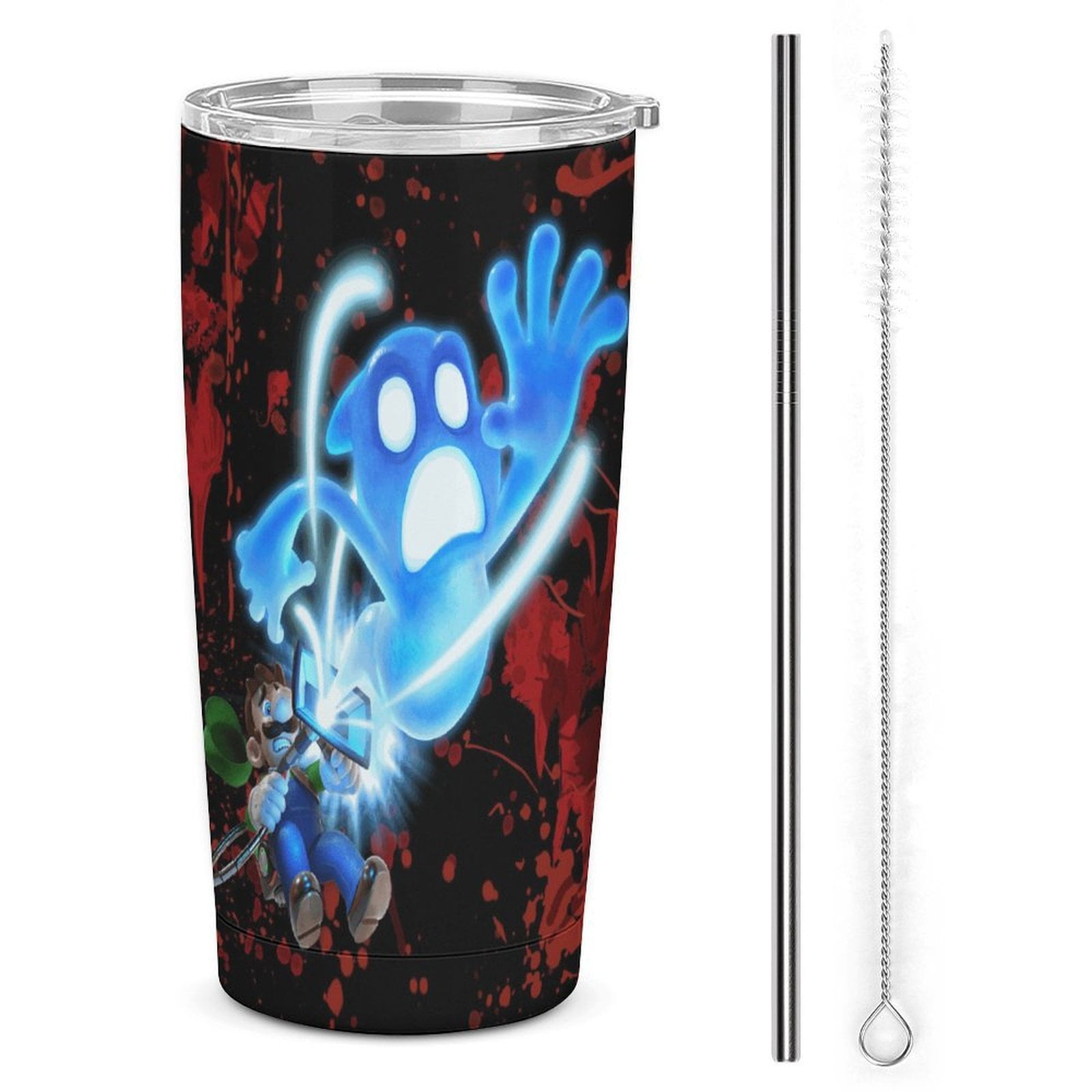 Adventure Game Luigi's Mansion Stainless Steel Car Cup Daily Thermal ...