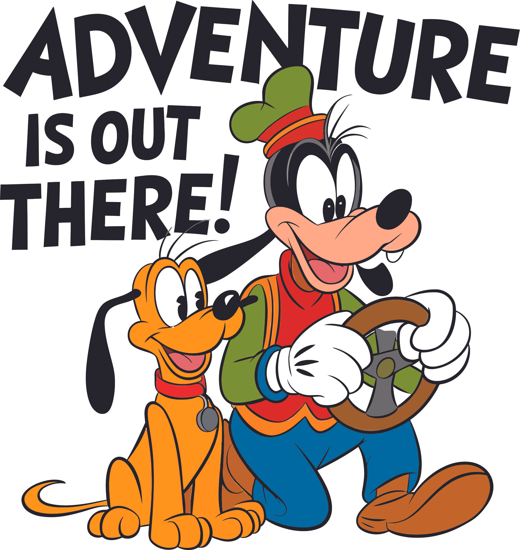 Adventure Is Out There Goof Yellow Dog Cartoon Character Famous Line ...
