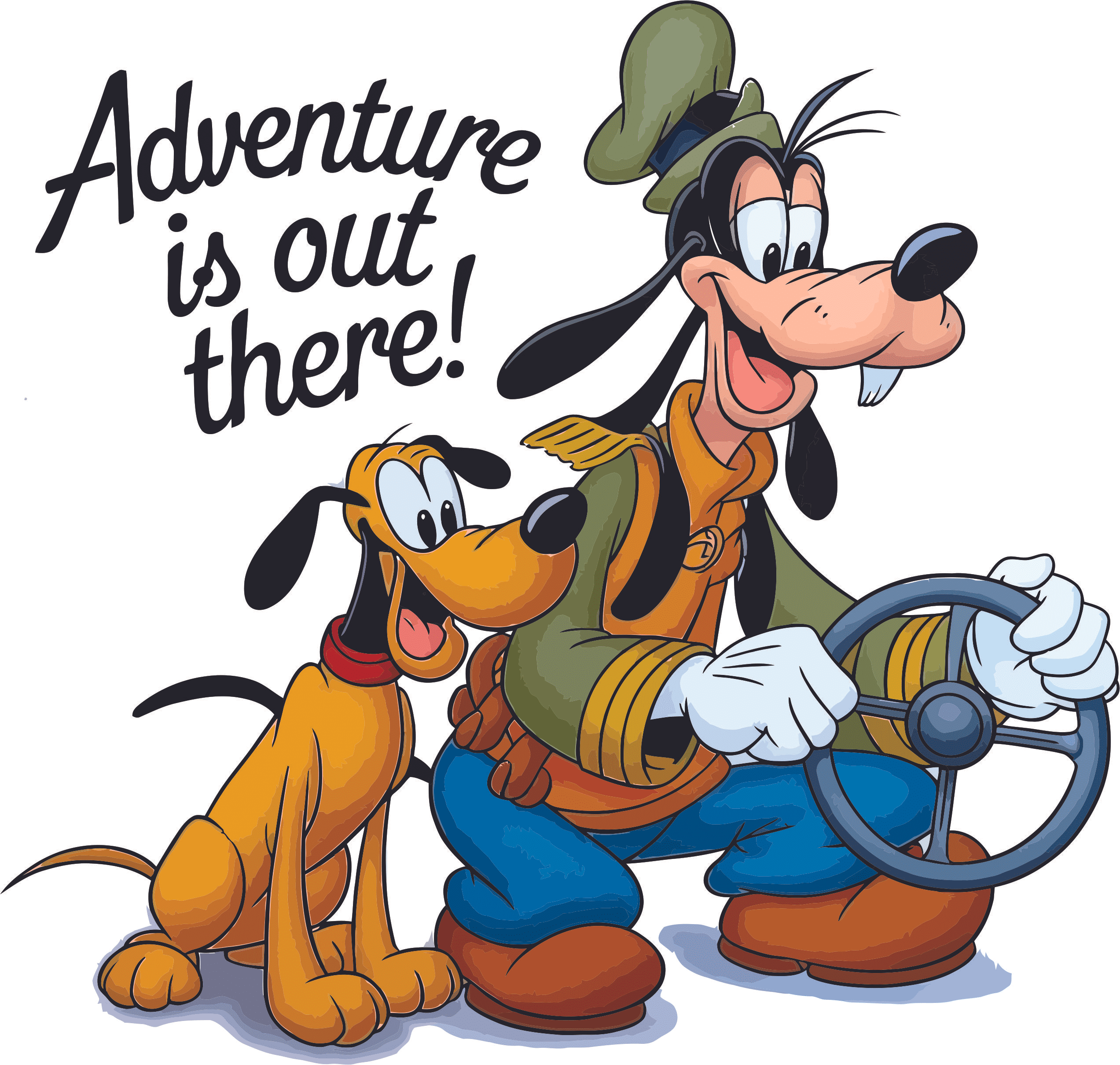 Adventure Is Out There Goof Yellow Dog Cartoon Character Famous Quote ...