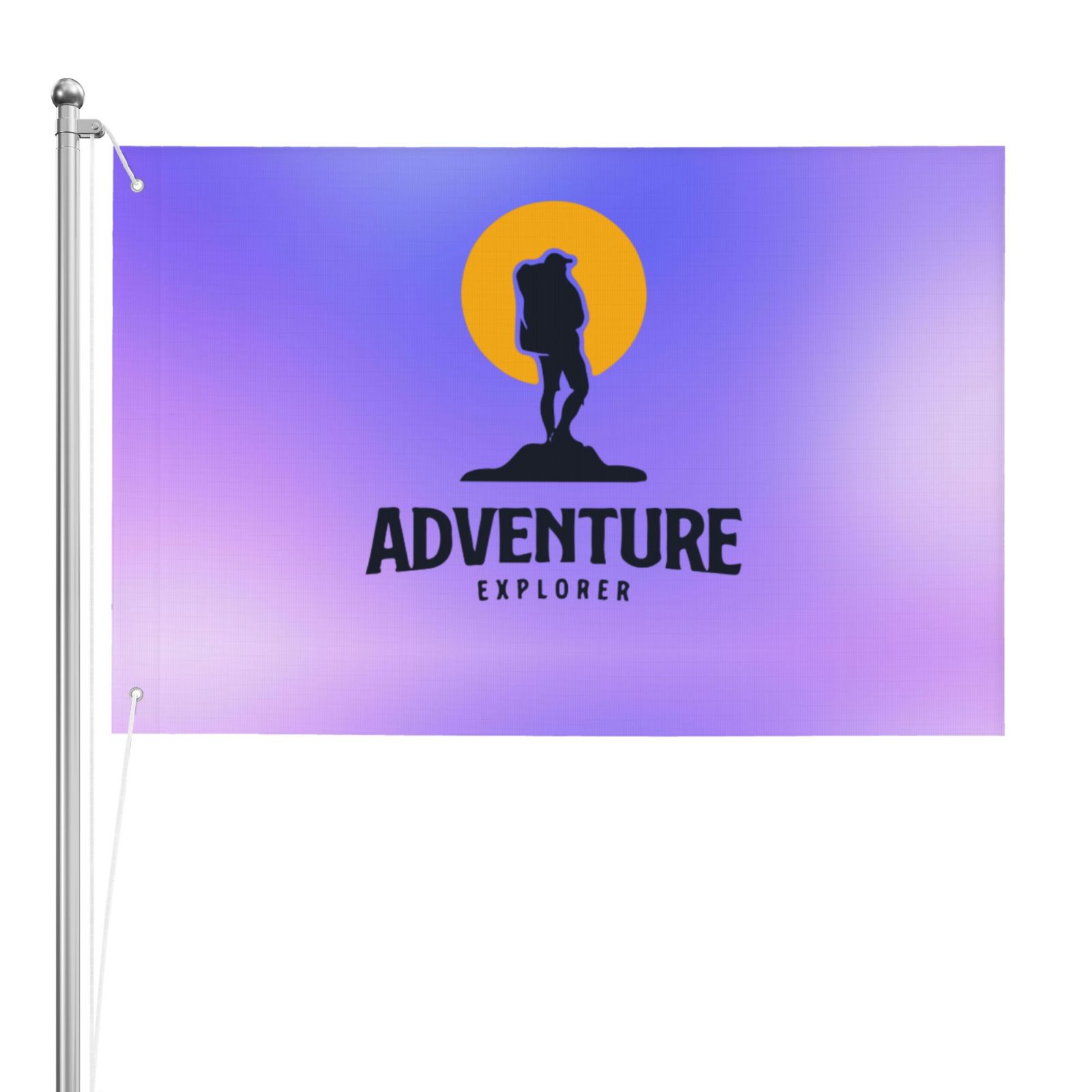 Adventure Hiking Logo Flag Double Sided Flag 2x3ft For Home/Company ...